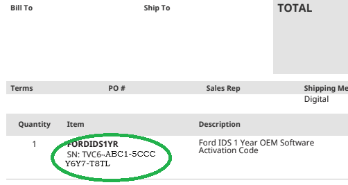 How to activate a Ford License purchased online